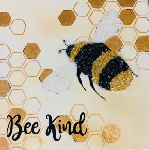 Bee Kind Glass Art - Glass Art Resin by Susan Anspach